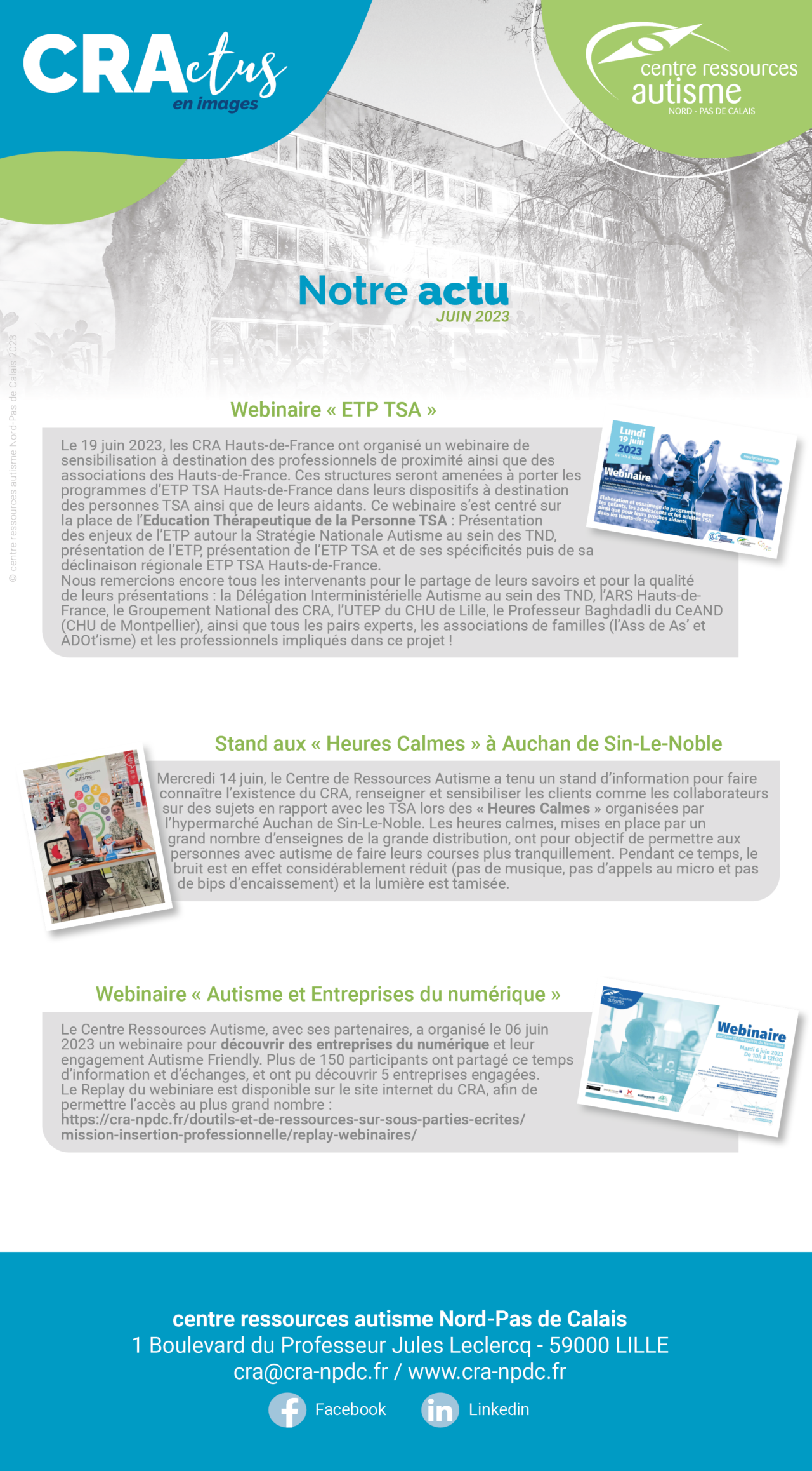 Cractus en images : les actualités du CRA Nord-Pas de Calais - Centre Ressources Autisme Nord ...